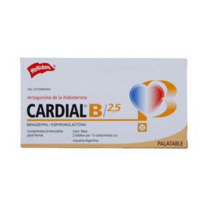 CARDIAL B 2.5mg – Benazepril + Espironolactona para Insuficiencia ...