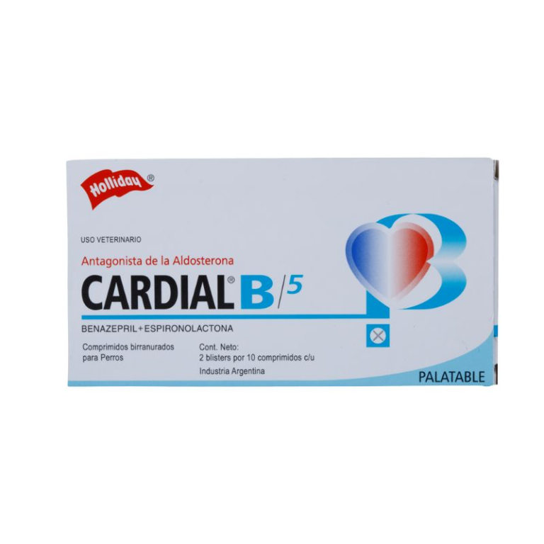CARDIAL B 2.5mg – Benazepril + Espironolactona para Insuficiencia ...