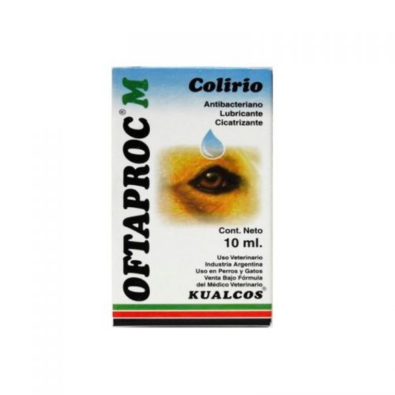 OFTAPROC M COLIRIO – Antibiótico y Lubricante Ocular para Perros y Gatos | campofarma.com