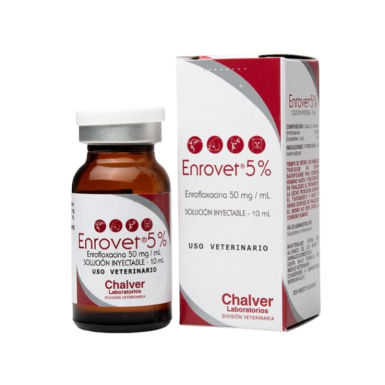 ENROVET® 5% – Antibiótico inyectable de amplio espectro perros, gatos y ...
