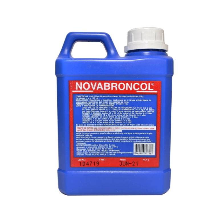 Novabroncol – Expectorante y Mucolítico para Afecciones Respiratorias ...